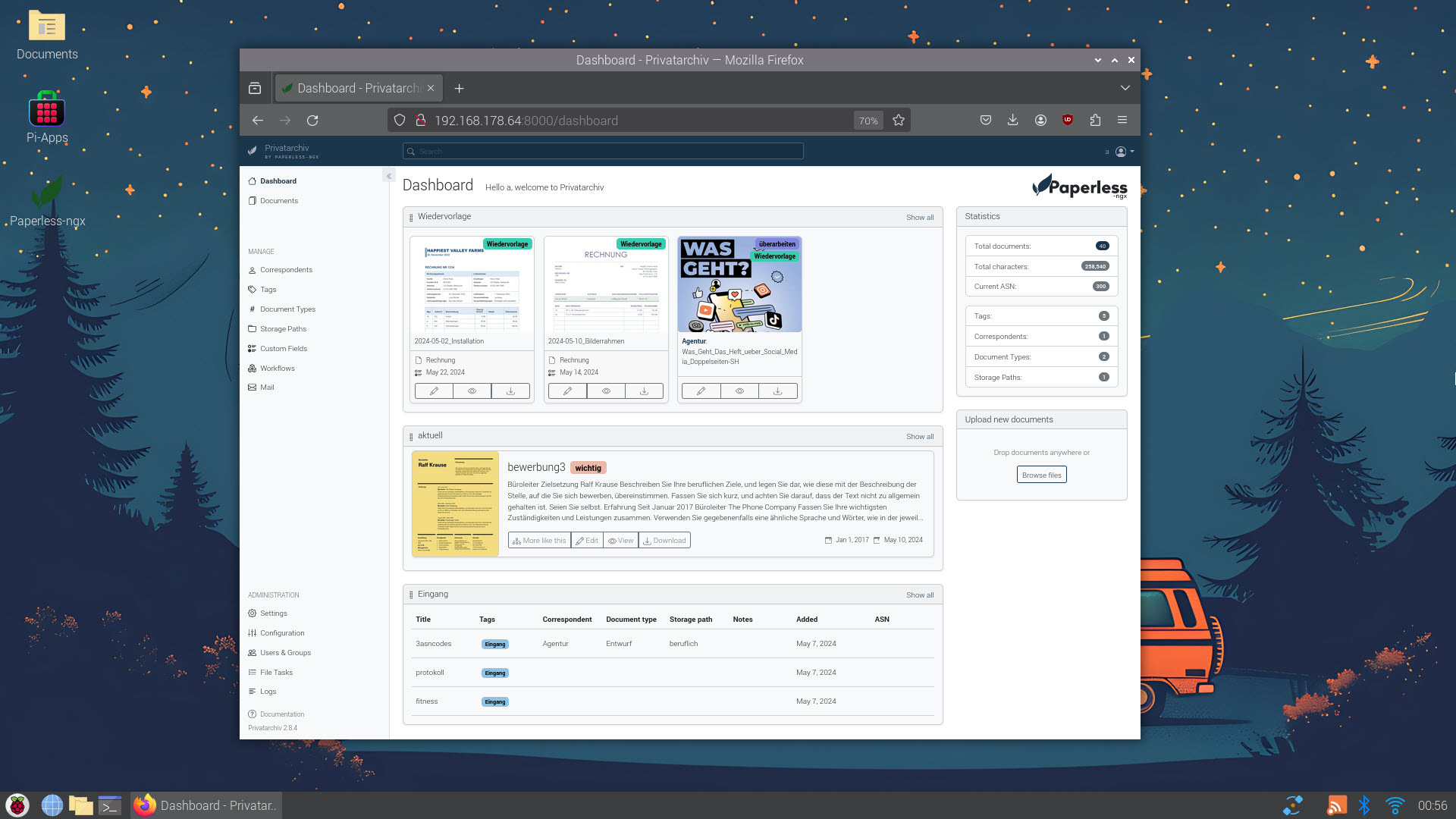 Paperless-ngx, Teil 16: Dashboard, smarte Widgets und erweiterte ...