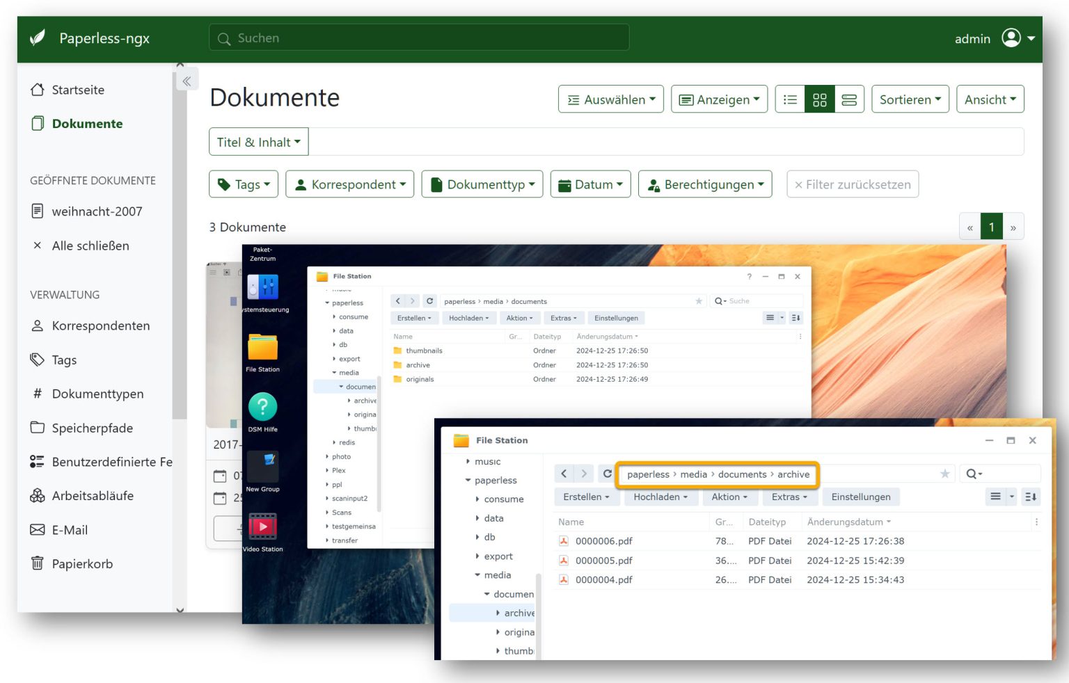 Paperless-ngx, Teil 18: Synology/NAS ohne Docker nutzen - Digital Cleaning